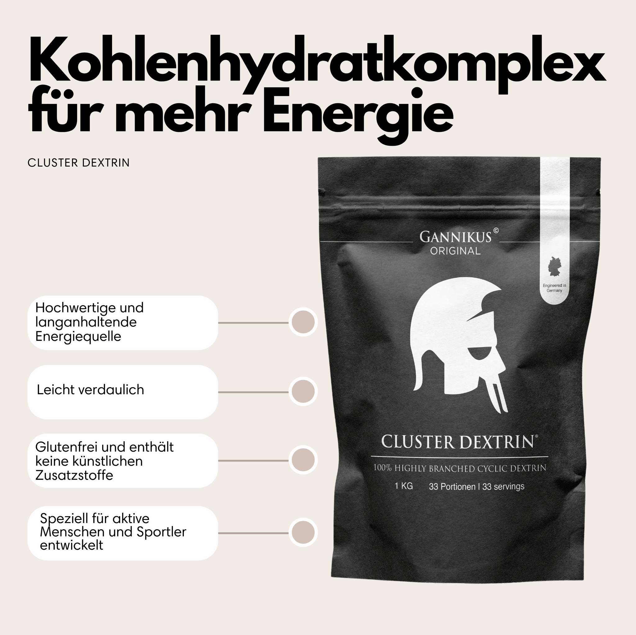 CLUSTER DEXTRIN - 3x1kg
